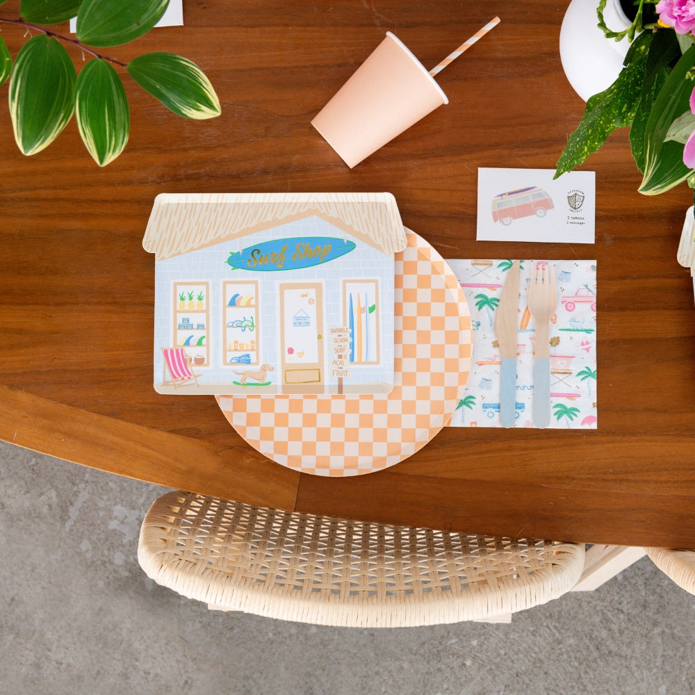 Surf's Up "Surf Shop" Large Paper Plates | Ellie and Piper