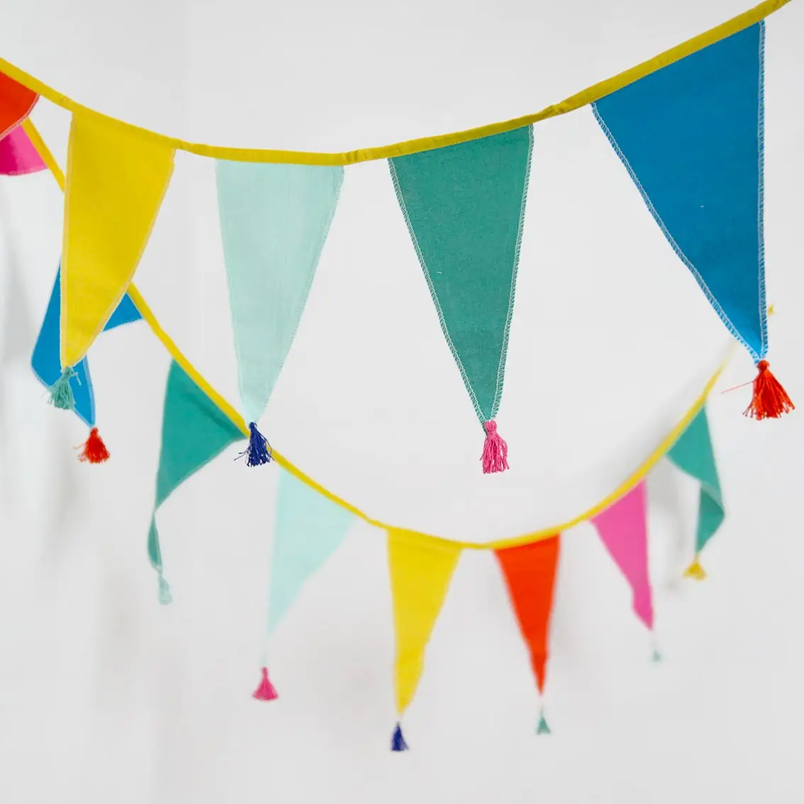Rainbow Fabric Bunting Decoration | Ellie and Piper