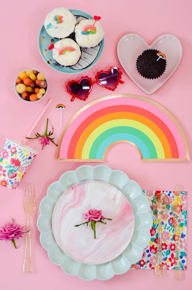 Floral Rainbow Party Theme | Inspo for St. Patrick's Day and Easter ...