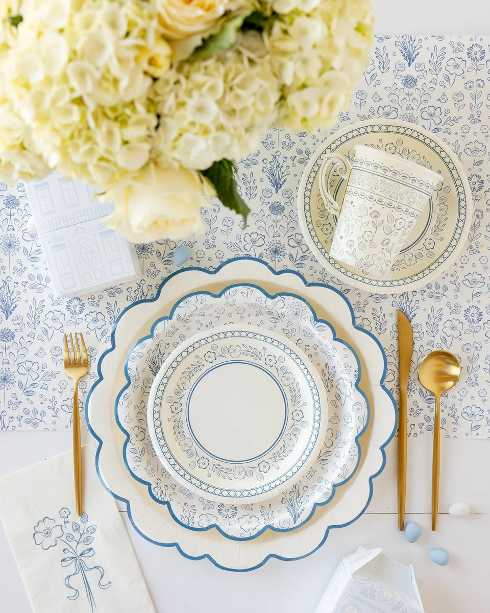 Pembroke Floral Large Paper Plates– Ellie and Piper