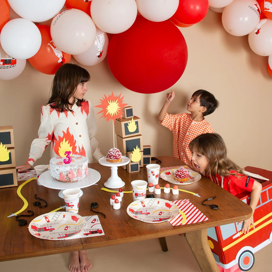 Firefighter Party Cups | Ellie and Piper