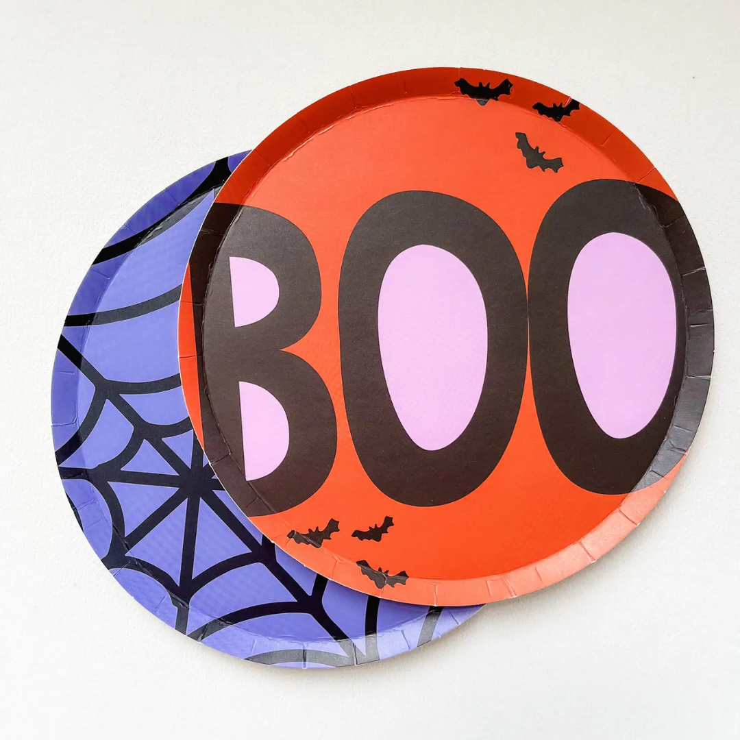 Small Spider Web Paper Plates | Ellie and Piper