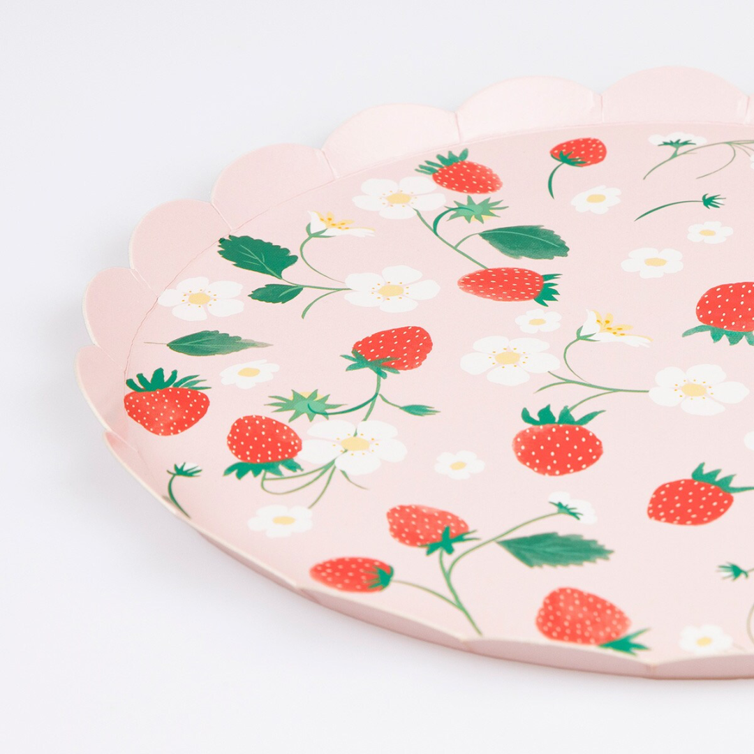 Strawberry Pattern Side Plates | Ellie and Piper