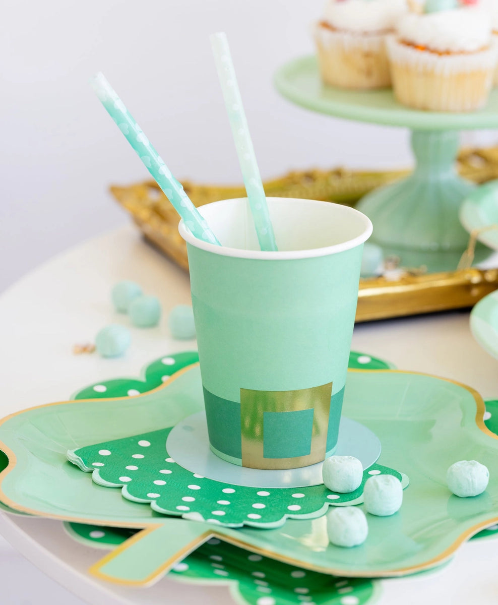 Shamrock Shaped Dinner Paper Plates | Ellie and Piper