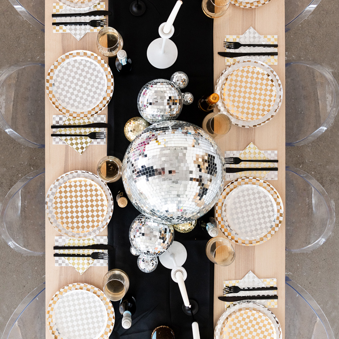 Check It! Gold Clash Dinner Plates | Ellie and Piper