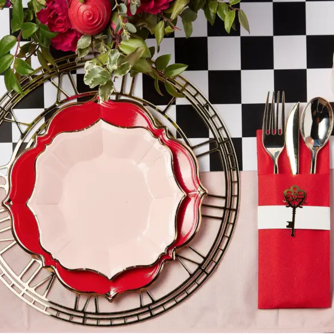 Classic Checkered Paper Table Runner | Ellie and Piper