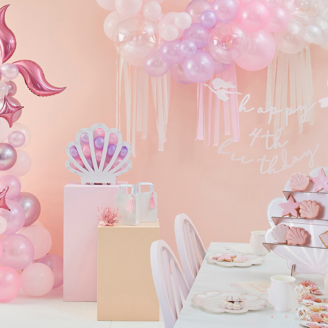 Iridescent and Pink Party Bags with Tassels | Ellie and Piper
