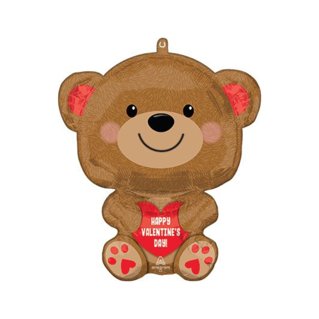 Valentine's Day Cuddly Bear Balloon | Ellie and Piper