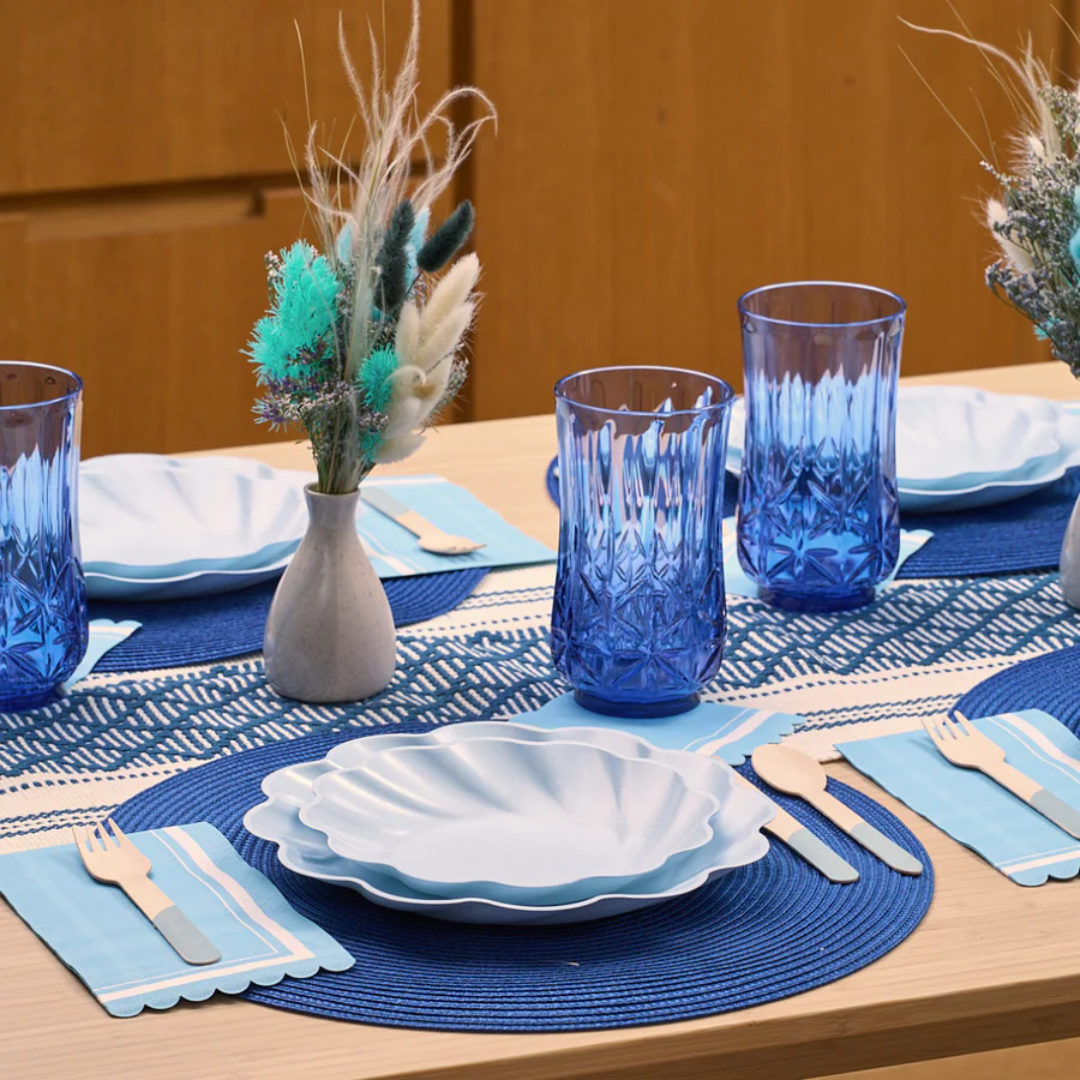 Simply Eco Dinner Paper Plates - Sky | Ellie and Piper
