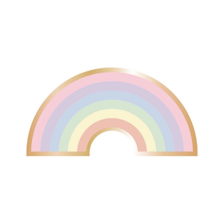 Pastel Rainbow Paper Plates | Ellie and Piper
