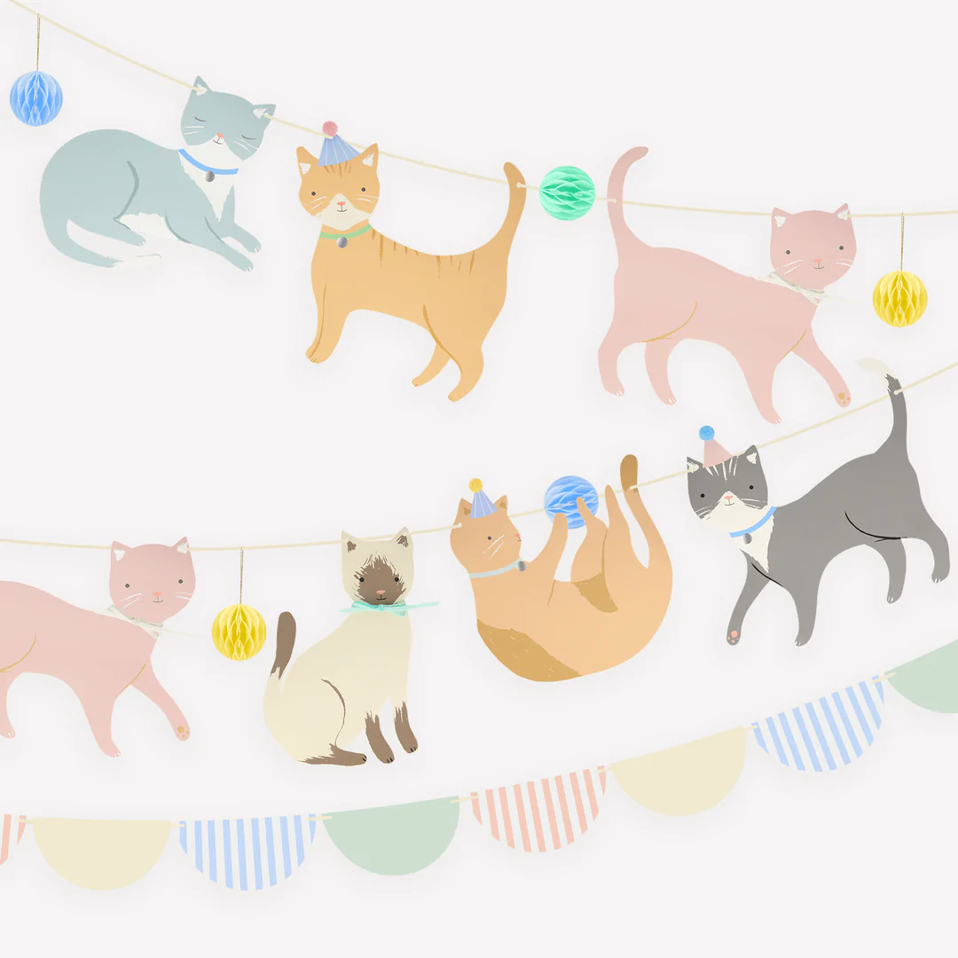 Cute Kittens Paper Garland | Ellie and Piper