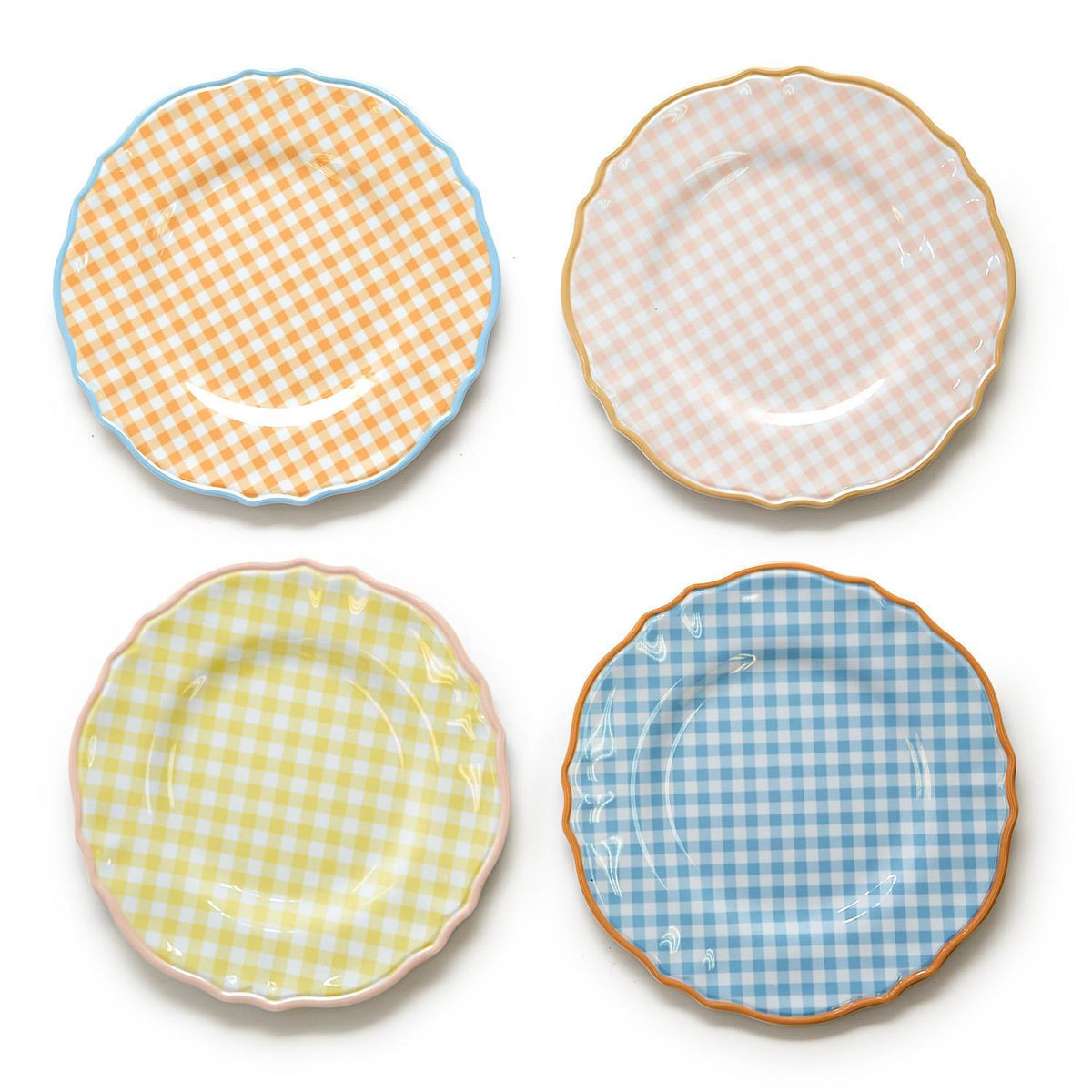Gingham Melamine Dinner Plate (Sold Individually)– Ellie and Piper