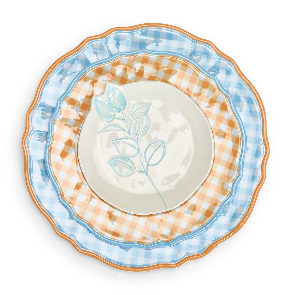 Gingham Melamine Dinner Plate (Sold Individually)– Ellie and Piper