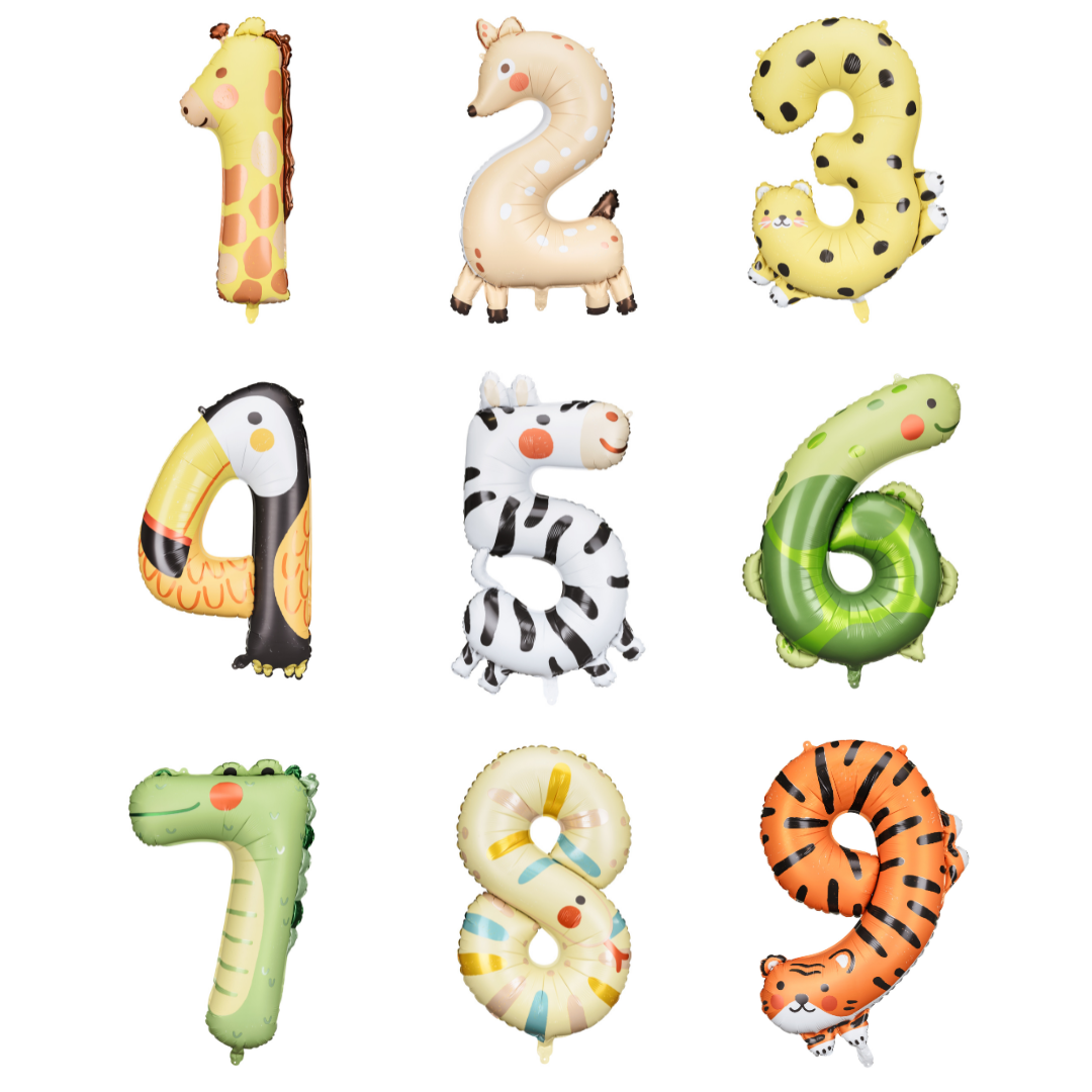 Jumbo Number Balloon Party Animals | Ellie and Piper
