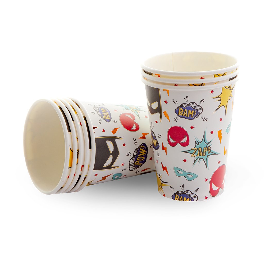 Superhero Paper Cups | Ellie and Piper