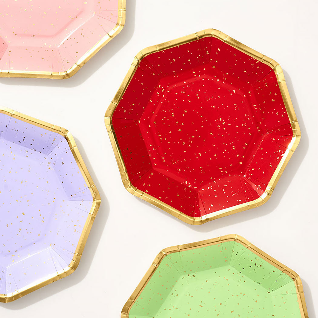Octagon Multicolor Plates | Ellie and Piper