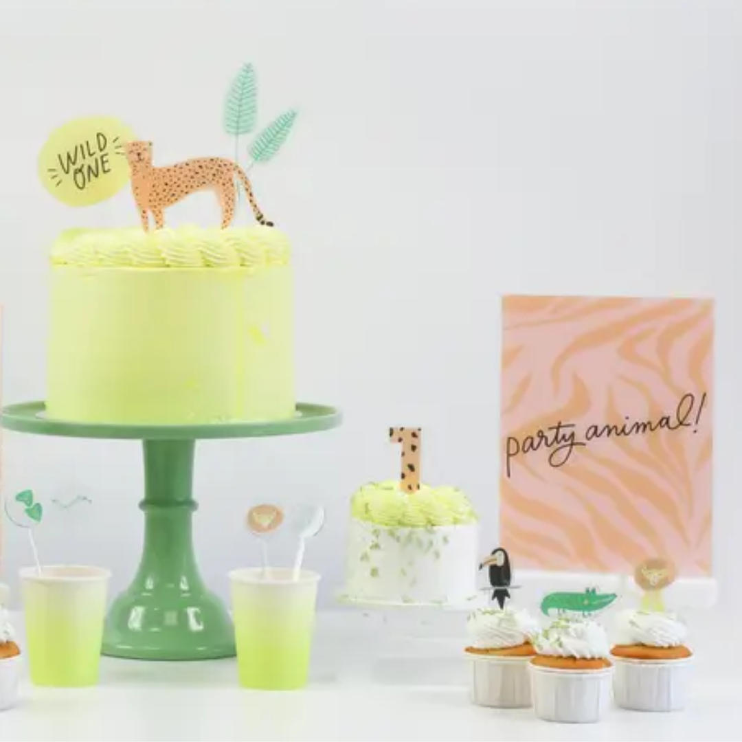 Wild One Party Animal Acrylic Table Top Sign | Ellie and Piper