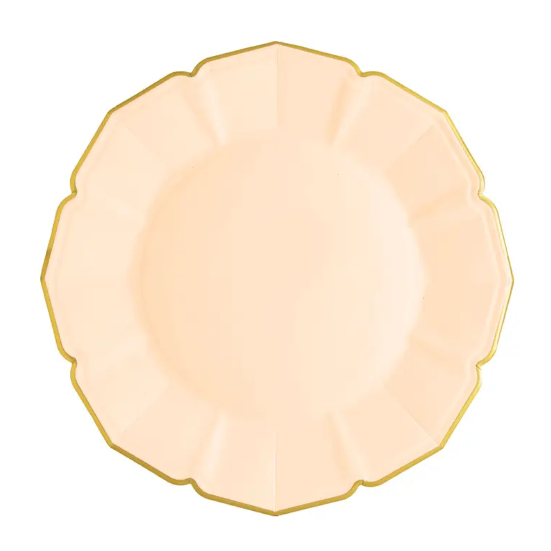Ornate Peach Dinner Plates | Ellie and Piper