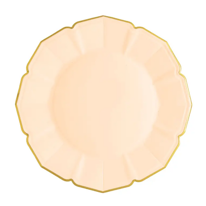 Ornate Peach Dinner Plates | Ellie and Piper