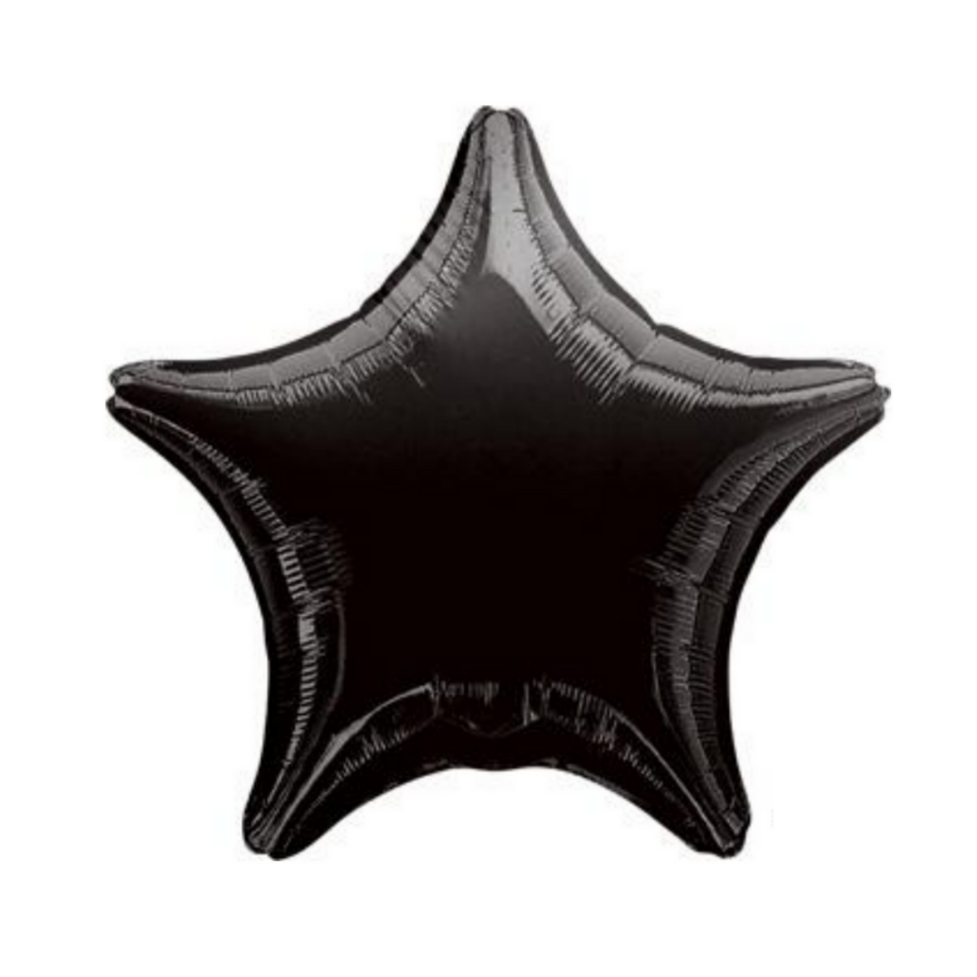 Black Star Shaped Mylar Balloon | Ellie and Piper