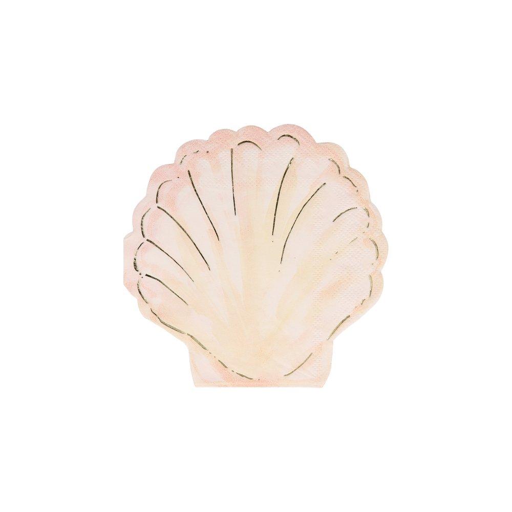 Watercolor Clam Shell Napkins | Ellie and Piper