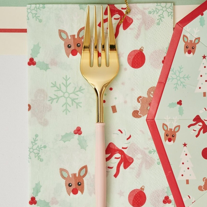 Blush And Gold 24pc Bella Assorted Cutlery Set | Ellie and Piper