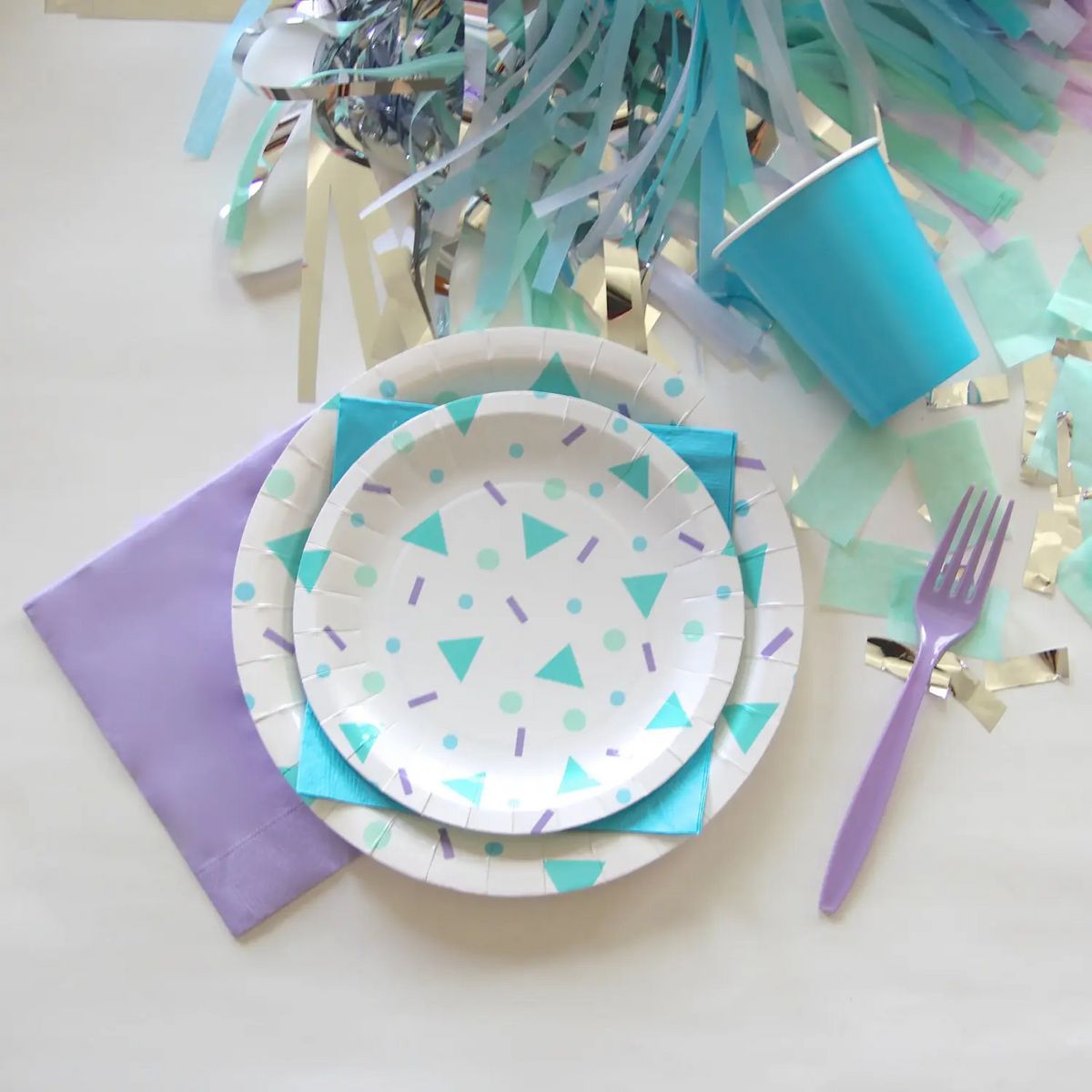 Confetti Pop Large Paper Plates | Ellie and Piper